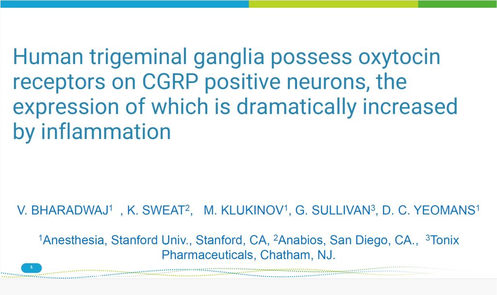 IHC: Human Trigeminal Ganglia Possess Oxytocin Receptors on CGRP ...